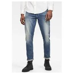 G-Star Raw Regular-fit-Jeans G-STAR "3301 Straight Tapered", Herren, Gr. 36, L&auml;nge 34, blau (modern vintage blau), Denim/Jeans, Obermaterial: 99% Baumwolle, 1% Elasthan, normal normal, Jeans