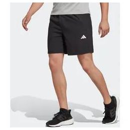 Shorts Adidas PERFORMANCE "TRAIN ESSENTIALS WOVEN TRAINING", Herren, Gr. XL, L-Gr, schwarz-wei&szlig; (schwarz, wei&szlig;, innenbeinl&auml;nge ca. 23 cm), Obermaterial: 100% Polyester, clean, Hosen Shorts, Essentials Woven Trainingsshorts, Topseller