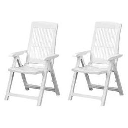 Gartensessel ProGarden "Tampa", wei&szlig;, B:44cm H:111cm T:50cm, Sessel