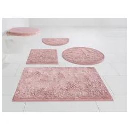 Badematte OTTO HOME "Jos, Badvorleger, Badezimmer Teppich" Gr. 6, rosa (ros&eacute;), H:22mm, Polyester, Badematten, Badematte, Badematten in Pastell-Farben, Badteppich als 3 teiliges Set erh&auml;ltlich