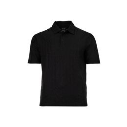 Poloshirt Armani Exchange "Poloshirt POLO SHIRT 1er Pack", Herren, Gr. M, schwarz, Obermaterial: 100% Baumwolle CO., Shirts Poloshirt