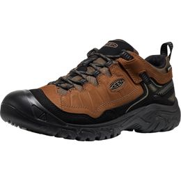 Wanderschuh Keen "TARGHEE IV WP", Herren, Gr. 40, bison, schwarz, Leder, Textil, Schuhe Wanderschuh, Outdoorschuh aus Premium Leder,wasserdicht und atmungsaktiv