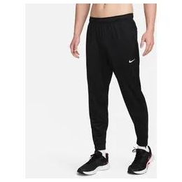 Trainingshose Nike "DRI-FIT TOTALITY MENS TAPERED FITNE", Herren, Gr. M, N-Gr, schwarz-wei&szlig; (schwarz, wei&szlig;), Obermaterial: 100% Polyester, Hosen Trainingshose