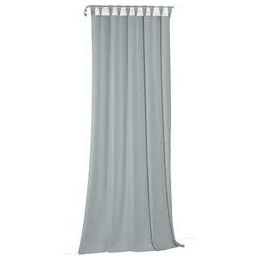 Vorhang WIRTH "Torbole", blau, B:132cm H:275cm, Baumwolle, Polyester, Gardinen, nach Ma&szlig;