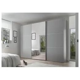 Schwebet&uuml;renschrank STAUD "Includo, Made in Germany", dekor saphir, B:280cm H:222cm T:68cm, Holzwerkstoff, Schr&auml;nke, Schwebet&uuml;renschrank, Mit Spiegelt&uuml;re und vier verschiedenen Ausstattungsvarianten