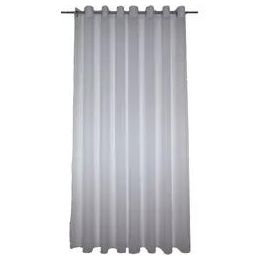 Gardine WIRTH "Gerty", wei&szlig;, B:250cm H:175cm, Polyester, Gardinen, Gardine, Fertig-Store mit Metall&ouml;sen nach Ma&szlig;
