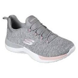 Slip-On Sneaker Skechers "DYNAMIGHT-BREAK-THROUGH", Damen, Gr. 35, grau (grau, meliert), Synthetik, Textil, Schuhe, Trainingsschuh, Freizeitschuh mit praktischem Gummizug, Topseller