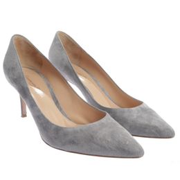 Gianvito Rossi Pumps Damen Gr&ouml;&szlig;e 39 Second Hand hellgrau