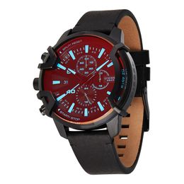 Diesel Analog Watch 'Griffed' male Black size One Size