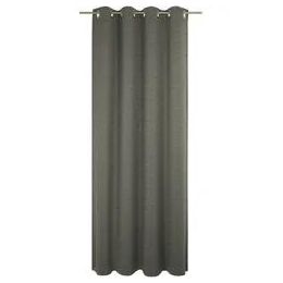 Vorhang WIRTH "Trondheim B", grau (taupe), B:132cm H:345cm, Chenille, Polyacryl, Gardinen