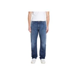 Comfort-fit-Jeans Replay "Jeans Indigo 1er Pack", Herren, Gr. 36, N-Gr, blau (dunkelblau), Obermaterial: 99% Baumwolle CO. 1% Elasthan EL., Jeans Comfort-fit-Jeans