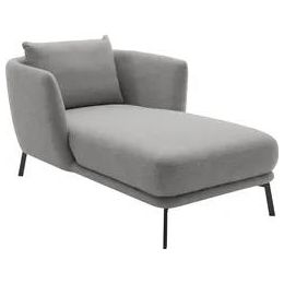 Sch&ouml;ner Wohnen Chaiselongue "Pearl - 5 Jahre Hersteller-Garantie, auch in Boucl&eacute;", grau, B:101cm H:71cm T:161cm, 16% Baumwolle, 79% Polyester, 5% Polyacryl, SCH&Ouml;NER WOHNEN-KOLLEKTION, Sofas, Chaiselongue, Ma&szlig;e (B/H/T): 101/71/161 cm, F&uuml;&szlig;e aus Metall