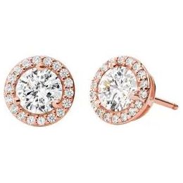 Paar Ohrstecker Michael Kors "Schmuck Geschenk Silber 925 Ohrringe PREMIUM", rosa (ros&eacute;goldfarben, kristallwei&szlig;), Ohrringe, Damen, 7,7mm, Silber 925 (Sterlingsilber), mit Zirkonia (synth.)