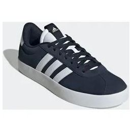 Sneaker Adidas SPORTSWEAR "VL COURT 3.0", Herren, Gr. 43, blau (legend ink, ftwr wei&szlig;, ftwr wei&szlig;), Leder, Synthetik, Schuhe Sneaker, inspiriert vom Design des Adidas samba, Topseller