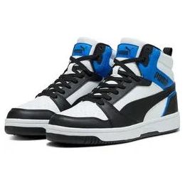 Sneaker Puma "REBOUND V6", Herren, Gr. 44, bunt (Puma schwarz, Puma wei&szlig;, Puma team royal), Synthetik, Schuhe Sneaker, kn&ouml;chelhoch, wasserabweisendes Obermaterial, weiche Innensohle