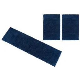 Bettumrandung OTTO HOME "Viva" Gr. 14, blau, H:45mm, Obermaterial: 100% Polypropylen, Bettumrandungen, Bettvorleger, L&auml;ufer-Set, Uni-Farben, einfarbig, besonders kuschelig