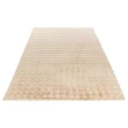 Teppich Obsession "My Aspen 485", beige, B:160cm H:28mm L:230cm, Polyester, Teppiche, Teppich, Uni Farben, besonders weich, Hoch-Tief Effekt, handgetuftet