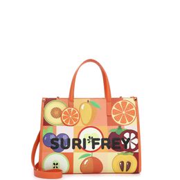 SURI FREY Shopper 'Issy' Damen Gr&ouml;&szlig;e One Size gelb / gr&uuml;n / orange / schwarz
