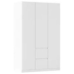 Dreht&uuml;renschrank Rauch "Schrank Garderobe MAINZ Breiten 91/136/181/226/271/315/360, H&ouml;he 210cm", wei&szlig; (alpinwei&szlig;), B:136cm H:210cm T:54cm, Holzwerkstoff, Schr&auml;nke, Dreht&uuml;renschrank, grifflose Front, Au&szlig;ent&uuml;ren mit Push-to-Open Funktion MADE IN GERMANY