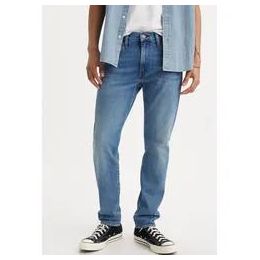 Levi's Tapered-fit-Jeans LEVI'S "502 TAPER", Herren, Gr. 32, L&auml;nge 34, blau (a step ahead), Denim/Jeans, Obermaterial: 67% Baumwolle, 32% Lyocell, 1% Elasthan, Basic, loose fit kn&ouml;chellang, Jeans, in elegantem, modernem Stil, Topseller