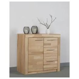 Kommode VOGL M&Ouml;BELFABRIK "Toronto", braun (kernbuchenfarben, kernbuche massiv), B:91cm H:87cm T:42cm, Holzwerkstoff, Massivholz, Sideboards, Kommode, Breite 91 cm