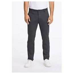Stoffhose LINDBERGH "Stoffhose Slim Fit", Herren, Gr. S, grau (dk grau mix), Obermaterial: 75% Polyester, 22% Viskose, 3% Elasthan; Futter: 65% Polyester, 35% Baumwolle, unifarben, slim fit, Hosen Stoffhose