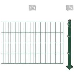 Einstabmattenzaun Arvotec "ESSENTIAL 80 zum Einbetonieren", gr&uuml;n (dunkelgr&uuml;n), H:80cm, Kunststoff, Stahl, Zaunelemente, Zaunh&ouml;he 80 cm, Zaunl&auml;nge 2 - 60 m