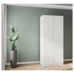 Dreht&uuml;renschrank Rauch "Kleiderschrank Schrank Garderobe Garderobenschrank Stauraumwunder MODI", wei&szlig;, B:91cm H:210cm T:54cm, Holzwerkstoff, Schr&auml;nke, Dreht&uuml;renschrank, optional mit Spiegel MADE IN GERMANY