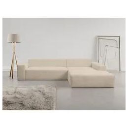 Ecksofa WERK2 "Zeus-XL, B/T: 311/210 cm, Mega-Sofa mit gro&szlig;er Sitztiefe, modern", beige (natur), B:311cm H:70cm T:210cm, 90% Polyester, 10% Nylon, Sofas, Ecksofa, Curvy Trend Garnitur mit urbaner Optik, bequem, Big-Sofa, L-Form