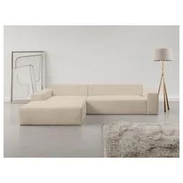 Ecksofa WERK2 "Zeus-XL, B/T: 311/210 cm, Mega-Sofa mit gro&szlig;er Sitztiefe, modern", beige (natur), B:311cm H:70cm T:210cm, 90% Polyester, 10% Nylon, Sofas, Ecksofa, Curvy Trend Garnitur mit urbaner Optik, bequem, Big-Sofa, L-Form