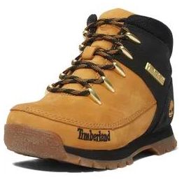Schn&uuml;rboots Timberland "EURO SPRINT - MID LACE BOOT", M&auml;dchen, Gr. 37, gelb (wheat, schwarz), Leder, Schuhe Schn&uuml;rboots, Winterstiefel, Schn&uuml;rstiefel, Winterschuhe