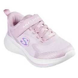 Sneaker Skechers "WAVE 92", M&auml;dchen, Gr. 30, rosa (hellrosa, kombiniert), Textil, Glitzer, Schuhe Sneaker, Freizeitschuh mit Klettverschluss, Gr&ouml;&szlig;enschablone zum Download