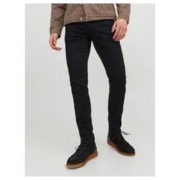 Jack & Jones Slim-fit-Jeans JACK & JONES "JJIGLENN JJFELIX AM 446 NOOS", Herren, Gr. 36, L&auml;nge 34, schwarz (schwarz denim), Denim/Jeans, Obermaterial: 98% Baumwolle, 2% Elasthan, unifarben, slim fit lang, Jeans Slim-fit-Jeans, mit schmaler Beinform