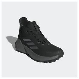Wanderschuh Adidas TERREX "TERREX TRAILMAKER 2.0 MID GORE-TEX", Damen, Gr. 43, schwarz (core schwarz, carbon, grau four), Synthetik, Textil, Schuhe Wanderschuh, wasserdicht dank Gore-Tex Membrane