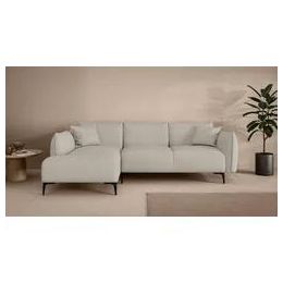 Ecksofa "Adelita mit Ottomane links oder rechts bestellbar, B/H/T 270/97/168", beige (creme), B:269cm H:97cm T:168cm, 100% Polyester, LeGer Home by Lena Gercke, Sofas, Ecksofa, L-Form mit Wellenunterfederung, enth&auml;lt 2 Zierkissen