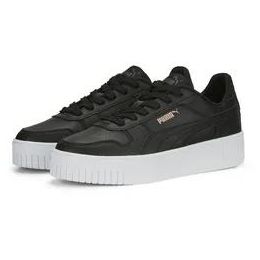 Sneaker Puma "CARINA STREET", Damen, Gr. 42,5, rosa (Puma schwarz, Puma schwarz, rose gold, Puma wei&szlig;), Synthetik, unifarben, Schuhe Sneaker, f&uuml;r Alltag, mit leicht erh&ouml;htem Plateau, mit Textil-Innenmaterial, Topseller