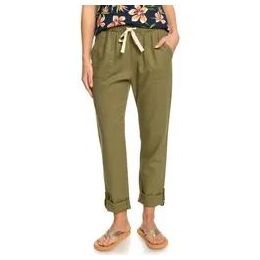 Cargohose Roxy "On The Seashore", Damen, Gr. XS, gr&uuml;n (loden gr&uuml;n), Obermaterial:55% Leinen, 45% Viskose;, Hosen Cargohose