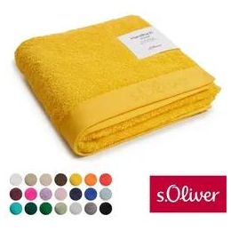 Handtuch s.Oliver "s.Oliver, Premium Qualit&auml;t, 600 gr/m2, auch als Sets erh&auml;ltlich", gelb, B:50cm L:100cm, Walkfrottier, Baumwolle, Handt&uuml;cher, gro&szlig;e Farbauswahl, auch als Duschtuch, Waschhandschuh, G&auml;stetuch