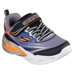 Sneaker Skechers "FLEX-GLOW ULTRA", M&auml;dchen, Gr. 32, bunt (schwarz, multi), Lederimitat, Textil, Mesh, kontrastfarbene Details, Schuhe Sneaker, Klettschuh zum Schl&uuml;pfen, Gr&ouml;&szlig;enschablone zum Download