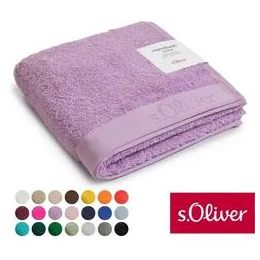 Handtuch s.Oliver "s.Oliver, Premium Qualit&auml;t, 600 gr/m2, auch als Sets erh&auml;ltlich", lila, B:50cm L:100cm, Walkfrottier, Baumwolle, Handt&uuml;cher, gro&szlig;e Farbauswahl, auch als Duschtuch, Waschhandschuh, G&auml;stetuch