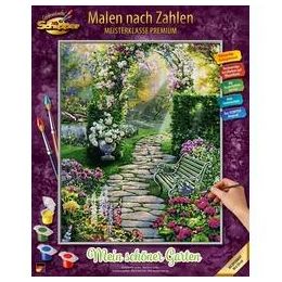 Malen nach Zahlen Schipper "Meisterklasse Premium - Mein sch&ouml;ner Garten", bunt, Malvorlagen, KinderB:40cm H:50cm, Made in Germany, B:40cm H:50cm
