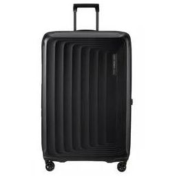 Hartschalen-Trolley Samsonite "NUON, verschiedene Gr&ouml;&szlig;en und Farben", Gr. B/H/T: 53cm x 81cm x 31cm 125 l, schwarz (matt graphite), Polycarbonat, unifarben, Koffer, mit Volumenerweiterung, mit Tragegriff oben und seitlich