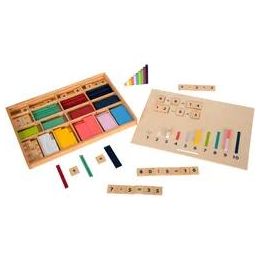 Lernspielzeug Small Foot "Lernbox Rechenst&auml;bchen - Educate", bunt, Lernspielzeug, KinderB:31cm H:4cm L:42cm, Holz, B:31cm H:4cm L:42cm