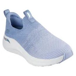 Slip-On Sneaker Skechers "ARCH FIT 2.0", Damen, Gr. 40, blau (hellblau), Textil, meliert, Schuhe, Slipper, Freizeitschuh mit Arch-Fit Funktion
