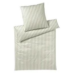 Bettw&auml;sche Elegante "Studio Line", wasabi gr&uuml;n, B/L: 135cm x 200cm, 1 Stk., 1 Stk., Mako-Satin, B/L: 80cm x 80cm, 2 Stk., Mako-Satin, Obermaterial: 100% Baumwolle, Bettw&auml;sche, Bettw&auml;sche, angenehmes Hautgef&uuml;hl