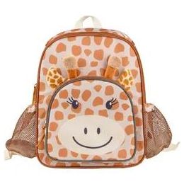 Kinderrucksack Sterntaler "Giraffe Kaya", Kinder, Gr. B/H/T: 24cm x 30cm x 10cm, braun (goldbraun), Polyester, Polyethylen, Rucks&auml;cke