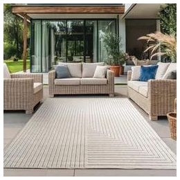 Outdoorteppich Ayyildiz TEPPICHE "NOVA 1202", beige (creme), B:200cm H:5mm L:290cm, Polypropylen, Teppiche, Outdoorteppich, L&auml;ufer, In und Outdoor, Hoch Tief Effekt, Wohnzimmer, Aussenbereich