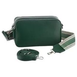 Umh&auml;ngetasche ANISTON ACCESSOIRES "Vera", Damen, Gr. B/H/T: 22cm x 13cm x 7cm, gr&uuml;n (dunkelgr&uuml;n), Polyurethan (PU), unifarben, Taschen Umh&auml;ngetasche, Handtasche, Citybag, Tragetasche, Boxbag