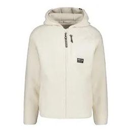 alife and kickin Kapuzensweatjacke ALIFE & KICKIN "Herren HaraldAK G Kapuzensweatjacke, Sweatjacke", Damen, Gr. S, wei&szlig; (chalk), 100% Polyester, Sweatjacken, Weiche, warme Teddy Jacke mit gro&szlig;er Kapuze und Fleece-Innenfutter