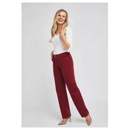Cordhose WONDERJEANS "Loose Fit", Damen, Gr. 40, L&auml;nge 30, cabernet, Cord, Obermaterial: 97% Baumwolle, 3% Elasthan, loose fit, Hosen Cordhose, mit aktuell weiten Beinverlauf